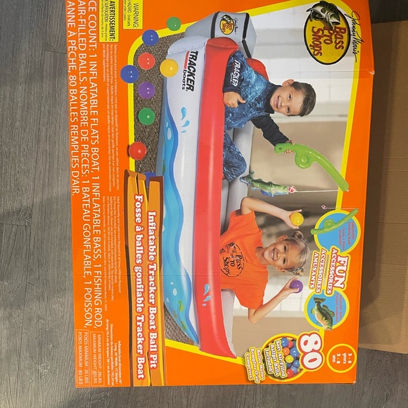 Bass Pro Shops | Toys | Bass Pro Shops Red And White Inflatable Boat ...